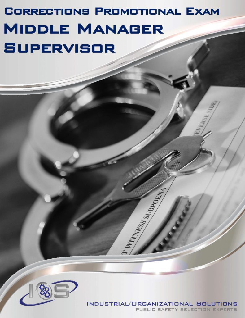 Corrections Middle Manager Supervisor Exam | IOS